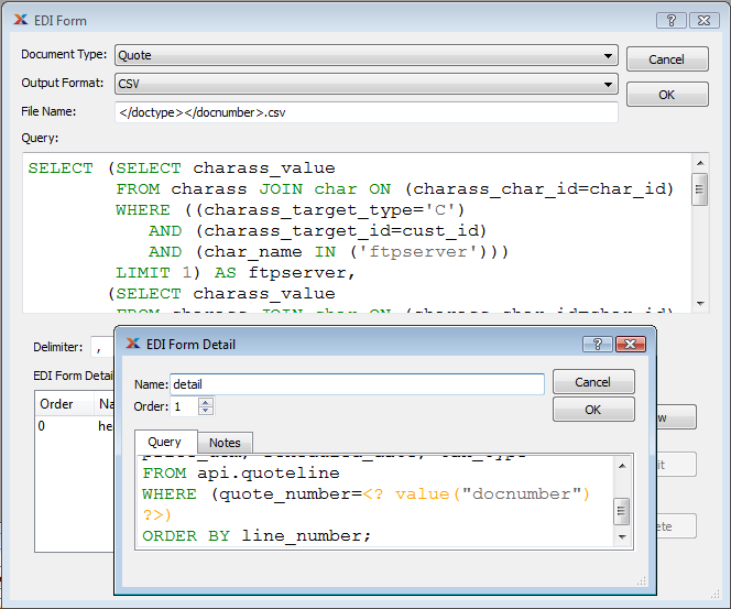 2. Creating an EDI Profile that can be shared